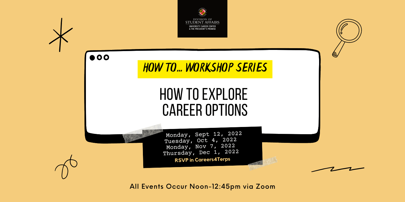 How to Explore Career Options | University Career Center & The President's Promise